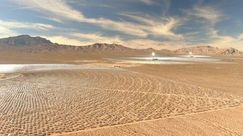 World's Largest Solar Thermal Power Plan... | Stock Video | Pond5