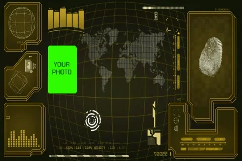 Worldwide - Scanning data - interface mo... | Stock Video | Pond5