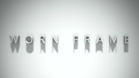 worn frame 3D title animation with shado... | Stock Video | Pond5