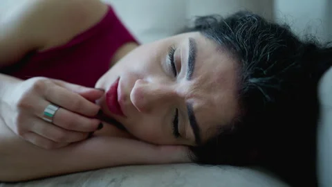 Worried woman in despair suffering from ... | Stock Video | Pond5