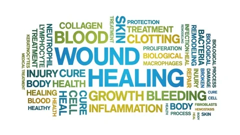 Wound Healing animated word cloud,animat... | Stock Video | Pond5
