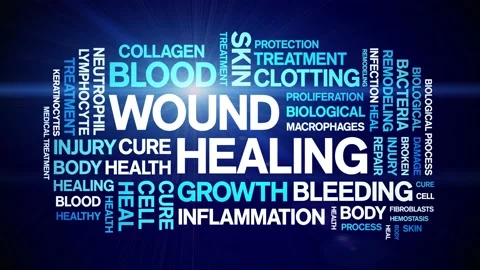 Wound Healing animated word cloud,animat... | Stock Video | Pond5