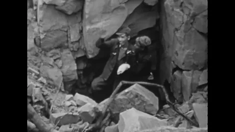 A wounded Japanese soldier emerges from ... | Stock Video | Pond5