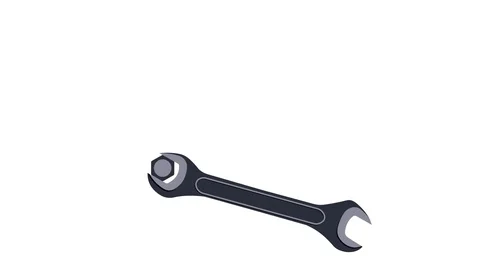Cartoon Wrench Stock Footage ~ Royalty Free Stock Videos | Pond5