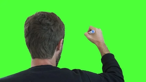 Writing On Green Screen Background | Stock Video | Pond5