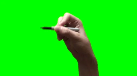 Writing green screen V4 - HD | Stock Video | Pond5