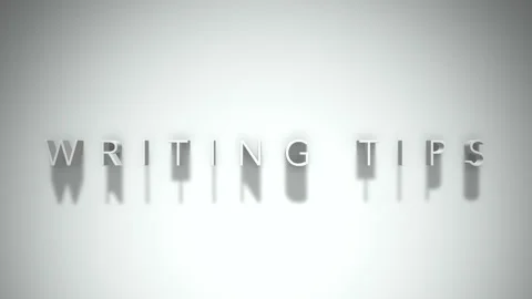 writing tips 3D title animation white te... | Stock Video | Pond5