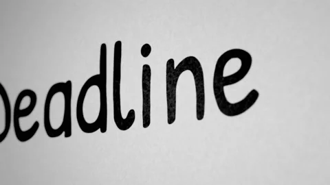 Writing the word Deadline, drawing anima... | Stock Video | Pond5