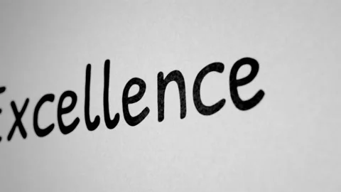 Writing the word Excellence, drawing ani... | Stock Video | Pond5