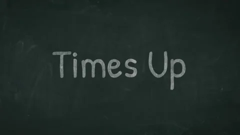 Writing word Times Up, drawing animation... | Stock Video | Pond5