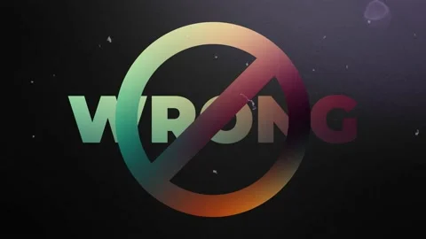 Wrong animation 4k resolution V2 | Stock Video | Pond5