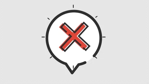 Wrong Checkbox Animation in Transparent ... | Stock Video | Pond5