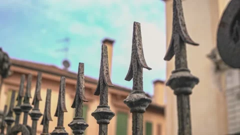 Wrought Iron Gate Isolated Stock Footage ~ Royalty Free Stock Videos ...