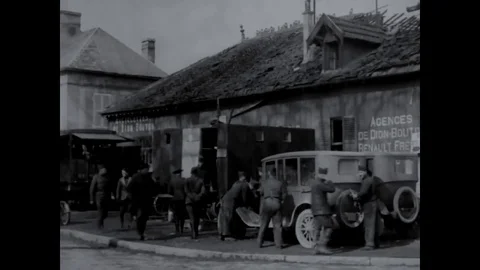 WW1 - Allied soldiers at daily routine i... | Stock Video | Pond5