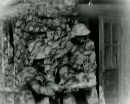 WW1 - US Troops - Front line 03 - Artill... | Stock Video | Pond5