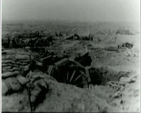 WW1 - US Troops - Front line 07 - Firing... | Stock Video | Pond5