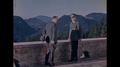 WW2 - Adolf Hitler and Martin Bormann on... | Stock Video | Pond5