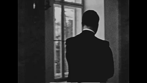 WW2 - Adolf Hitler in front of window at... | Stock Video | Pond5