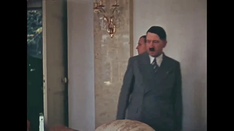 WW2 - Adolf Hitler take place in a settl... | Stock Video | Pond5