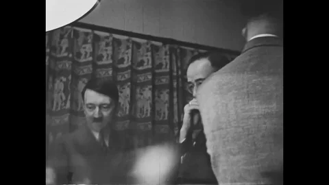WW2 - Adolf Hitler talk to Bormann and H... | Stock Video | Pond5