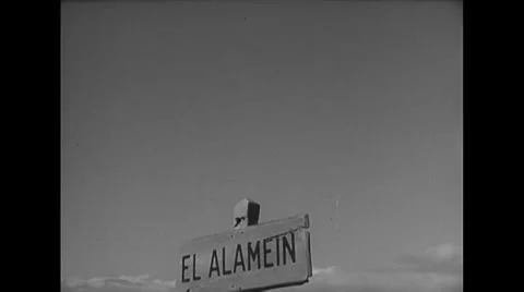 WW2 Africa Road Signs of important Citie... | Stock Video | Pond5