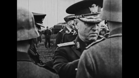 WW2 - General Erich von Manstein honor a... | Stock Video | Pond5