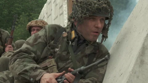 WW2 German Paratrooper Sergeant 1 | Stock Video | Pond5