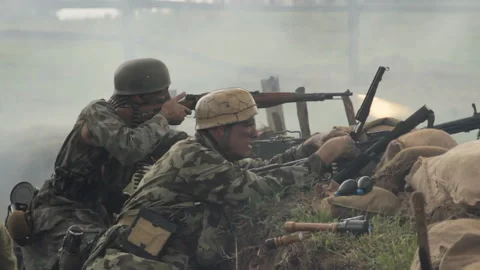 Ww2 Soldiers Fight Stock Video Footage | Royalty Free Ww2 Soldiers ...