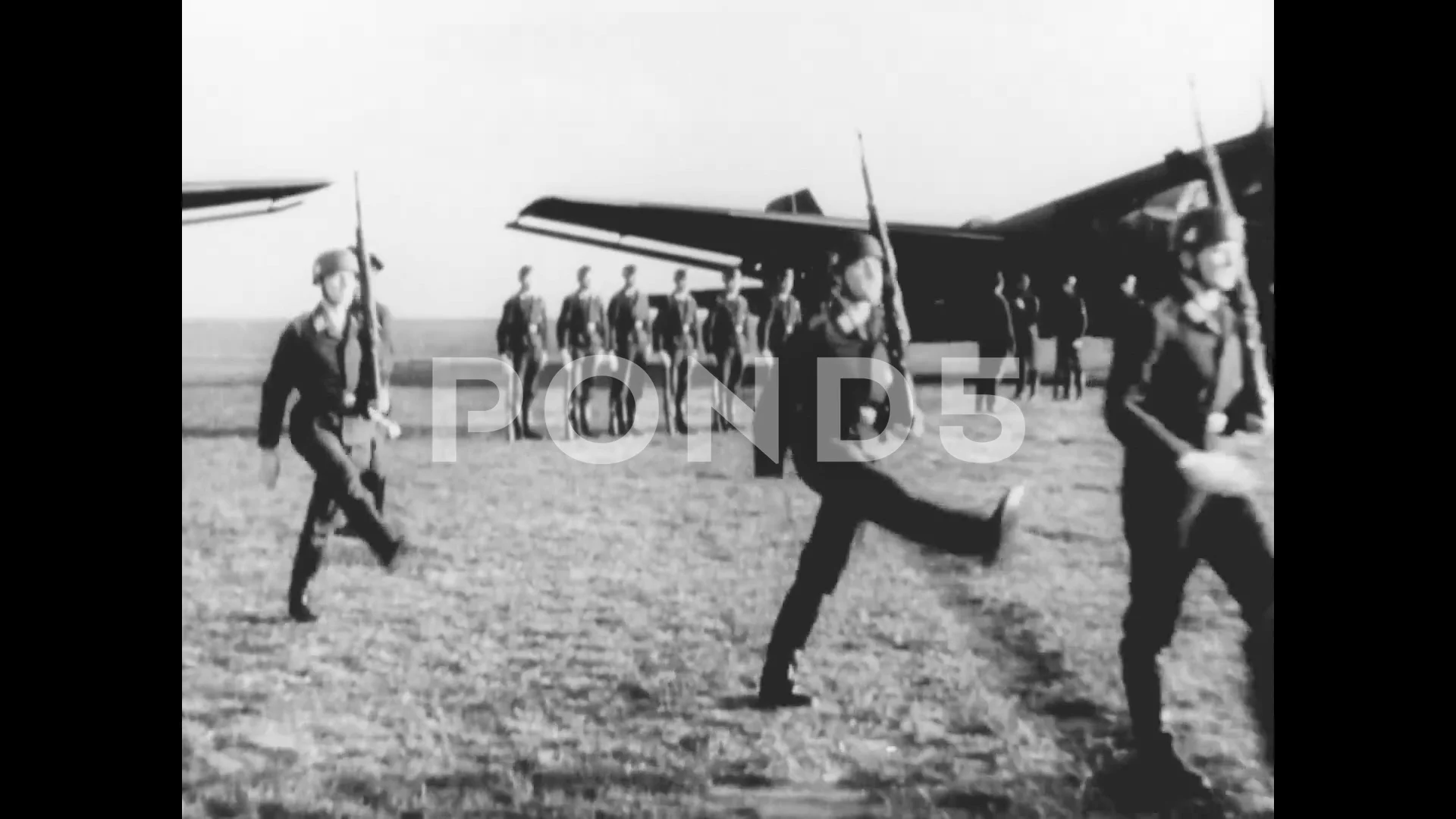 Goose Stepping German Military Bands