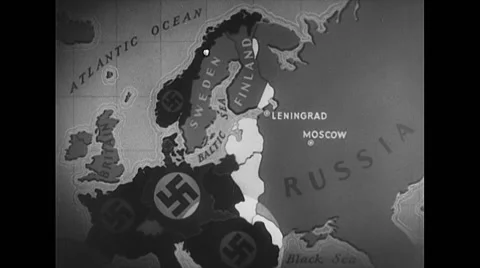 WW2 Map Animation Europe | Stock Video | Pond5
