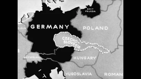 WW2 - Map animation of the German takeov... | Stock Video | Pond5