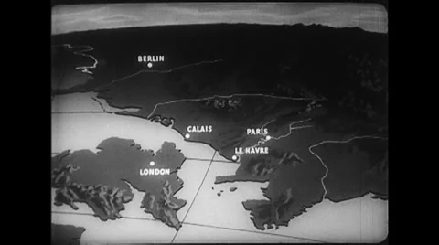 WW2 - Normandy Atlantic Wall 02 - Animat... | Stock Video | Pond5