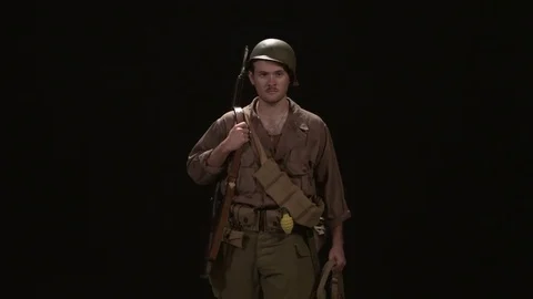 WW2 Pacific Theater U.S. Army G.I. Soldi... | Stock Video | Pond5