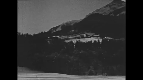 WW2 - View on Adolf Hitlers country home... | Stock Video | Pond5