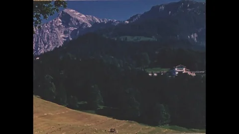 WW2 - View of landscape and Adolf Hitler... | Stock Video | Pond5