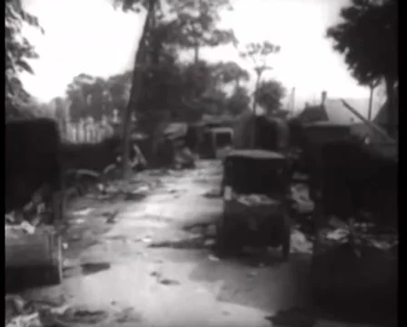 WW2 - War Damage - Destroyed Units 01 | Stock Video | Pond5