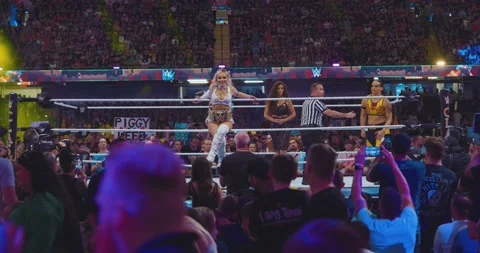 WWE Smackdown Women's champion Liv Morga... | Stock Video | Pond5