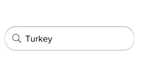 Www search bar icon with Turkey text iso... | Stock Video | Pond5