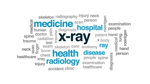 X-ray animated word cloud, text design a... | Stock Video | Pond5
