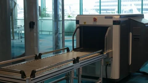X-ray machines and body scanner for dete... | Stock Video | Pond5
