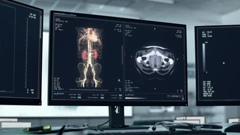 X-ray scanner examining the sick hospita... | Stock Video | Pond5