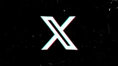 X website logo. X (Twitter) is owned by ... | Stock Video | Pond5