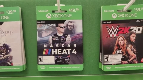 Xbox One Microsoft Game Card | Stock Video | Pond5