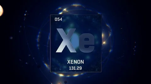 Xenon as Element 54 of the Periodic Tabl... | Stock Video | Pond5