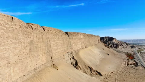 Xinjiang Gobi Desert Landforms under Cle... | Stock Video | Pond5