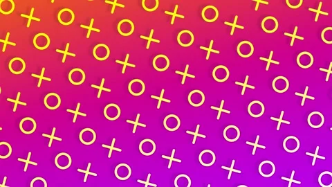 Xoxo Oxo Pattern of Noughts and Crosses ... | Stock Video | Pond5