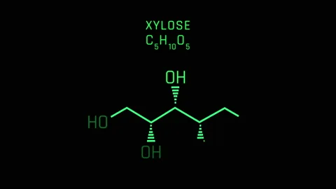 Xylose Linear Molecular Structure Symbol... | Stock Video | Pond5