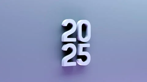 Year 2025, the numbers, writing wall. 20... | Stock Video | Pond5