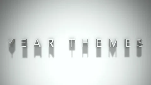 year themes 3D title animation with shad... | Stock Video | Pond5