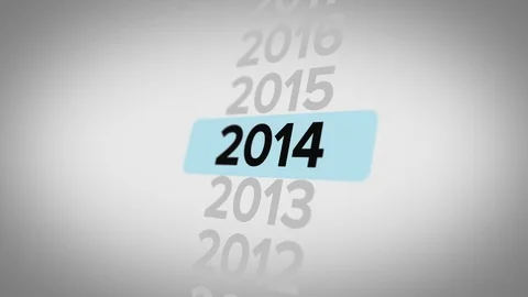 Years Counting Backwards | Stock Video | Pond5